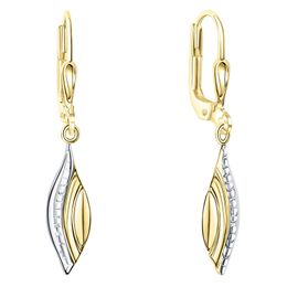 Firetti Damen Paar Ohrh&auml;nger "Schmuck Geschenk Gold 375 Ohrschmuck Patentbrisur", Gelbgold 375, gold, Gelbgold 375, Ohrringe