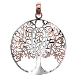 Vivance Damen Kettenanh&auml;nger "Silber 925 zweifarbig Lebensbaum", one-size, Silber 925 (Sterlingsilber), 4,5 g, bunt, Silber 925 (Sterlingsilber),