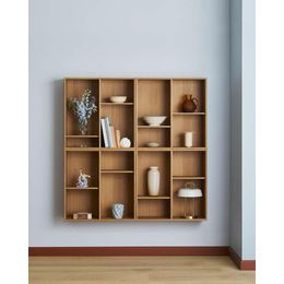 Sideboard, B:140cm H:140cm T:27cm, braun, HAMMEL FURNITURE, Spanplatte, Wohnzimmer, Sideboards, "Mistral, Hochwertig H&auml;ngeregal, B&uuml;cherregal,