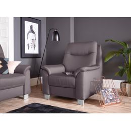 Sit & More Sessel SIT & MORE, B:90cm H:104cm T:96cm, grau, Kunstleder SOFTLUX;Luxus-Microfaser (90% Polyester, 10% Polyamid);Flachgewebe (100% Polyester),