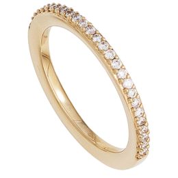 Jobo Damen Diamantring "Ring mit 26 Diamanten", 56, SI = kleine Einschlüsse, Diamanten Gelbgold 585, gelb, Diamanten, Gelbgold 585, Fingerringe, 585