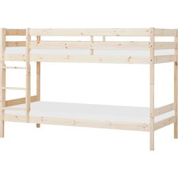 Etagenbett Hoppekids, B:101cm H:140cm L:206cm, beige, Kinderzimmer, Etagenbetten, "ECO Comfort Kinderbett 90x200 oder 70x160 aus Massivholz in 4