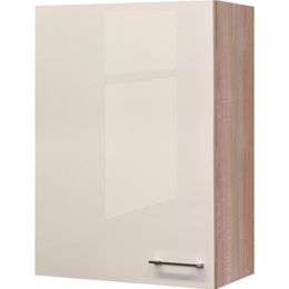 H&auml;ngeschrank Flex-Well, B:60cm H:89cm T:32cm, braun, Holzwerkstoff, K&uuml;che, Schr&auml;nke, "Nepal", (B x H x T) 60 x 89 x 32 cm