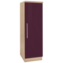 Seitenschrank KOCHSTATION, B:50cm H:165cm T:60cm, lila, Küche, Schränke, "KS-Samos", 50 cm breit