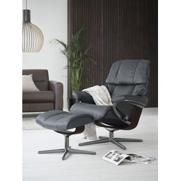 Relaxsessel stressless, B:79cm H:99cm T:75cm, blau, Leder BATICK: BATICK ist ein leicht korrigiertes, durchgefärbtes und genarbtes Möbelleder, bei