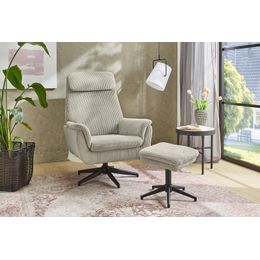 Jockenh&ouml;fer Relaxsessel, B:78cm H:109cm T:84cm, beige, JOCKENH&Ouml;FER GRUPPE, Wohnzimmer, Sessel, "Hamilton", inklusive 360 Drehfunktion und praktischen Hocker