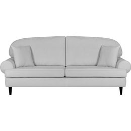 2-Sitzer Home Affaire, B:188cm H:95cm T:100cm, grau, 100% Polyester, Sofas, "Vitreux", auch im Bouclébezug, incl. Zierkissen