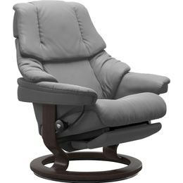 Relaxsessel stressless, B:88cm H:98cm T:77cm, grau, Leder BATICK: BATICK ist ein leicht korrigiertes, durchgefärbtes und genarbtes Möbelleder, bei
