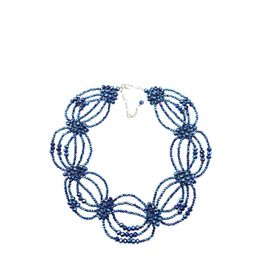 Damen Kette mit Anhänger "Pearl", blau, Basic, Collezione Alessandro, Glas, Halsketten, aus facettierten Glasperlen