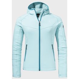 Schöffel SCHÖFFEL Damen Fleecejacke "Fleece Hoody Hydalen L", blau, Gr. 40, Oberstoff : 95% Polyester 5% Elasthan, Jacken