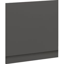 Wiho-K&uuml;chen Frontblende WIHO K&Uuml;CHEN, B:59,4cm H:56,5cm, grau, Holzwerkstoff, M&ouml;belblenden, "Unna", 60 cm breit, f&uuml;r teilintegrierbaren Geschirrsp&uuml;ler
