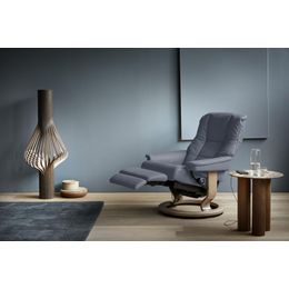 Relaxsessel stressless, B:79cm H:101cm T:77cm, blau, Leder BATICK: BATICK ist ein leicht korrigiertes, durchgefärbtes und genarbtes Möbelleder, bei