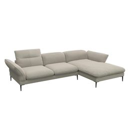 Ecksofa FLEXLUX, B:307cm H:88cm T:182cm, beige, 100% Polyester, Wohnzimmer, Sofas, "Salino, Funktionssofa mit Recamiere, Relaxsofa, Ecksofa", Sofa