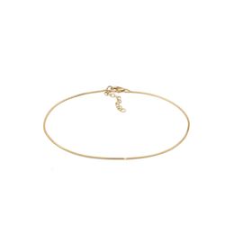 Elli Damen Fu&szlig;kette "Basic Schlangenkettchen 925 Silber", 22cm, Silber 925 (Sterlingsilber), gold, Silber 925 (Sterlingsilber), Fu&szlig;ketten