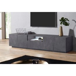 Lowboard Inosign, B:220cm H:46cm, grau, Wohnzimmer, Sideboards, "Vega", Breite 220 cm