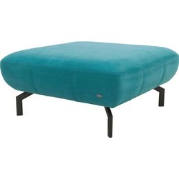 Hocker, B:83cm H:44cm T:83cm, blau, LOOKS by Wolfgang Joop, 92% Polyester, 8% Nylon, Wohnzimmer, Hocker, "LOOKS XIII", passend zur Serie LOOKS XIII