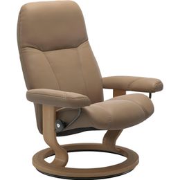 Relaxsessel stressless, B:76cm H:100cm T:71cm, braun, Leder BATICK: BATICK ist ein leicht korrigiertes, durchgefärbtes und genarbtes Möbelleder, bei