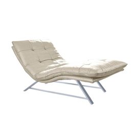 Relaxliege W.Schillig, B:95cm H:91cm T:170cm, grau, Longlife Xtra-Leder Z59: Glattleder mit modischer Pr&auml;gung. Hautst&auml;rke 0, 9 - 1, 1 mm, Wohnzimmer,
