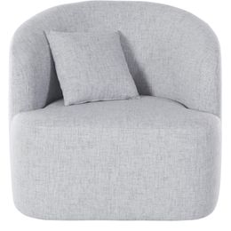Drehsessel, B:94cm H:89cm T:94cm, grau, LeGer Home by Lena Gercke, Struktur fein 100% Polyester);Samtoptik (100% Polyester);Bouclé (100% Polyester),