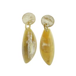 Damen Paar Ohrstecker "Cebu", beige, Collezione Alessandro, Materialmix, Ohrringe
