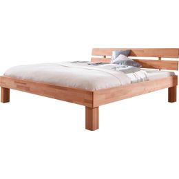 Massivholzbett Relita, B:95cm H:75cm L:212cm, beige, Betten, "Julia, Deal f&uuml;r begrenzte Zeit", stabverleimte Buche, oberfl&auml;che ge&ouml;lt, verschiedene