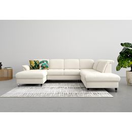 Sit & More Wohnlandschaft SIT & MORE, B:312cm T:224cm, grau, 95% Polyester, 5% Polyamid, Sofas, "Maggiore U-Form", wahlweise mit Kopfteilverstellung,