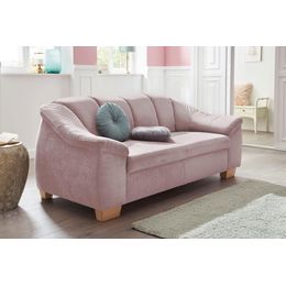 Sit & More 2,5-Sitzer SIT & MORE, B:201cm H:82cm T:93cm, rosa, Sofas, "Santo", mit Federkern