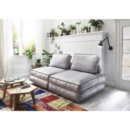 XXL-Sessel, B:110cm H:98cm, grau, ATLANTIC HOME COLLECTION, Sessel, "Miro", XXL-Sessel wandelbar zum G&auml;stebett