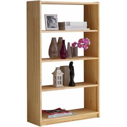 Kinderregal Ticaa, B:80cm H:145cm T:31cm, beige, Massivholz, Regale, Standregal in 4 H&ouml;hen von 111 - 214 cm, Kiefer
