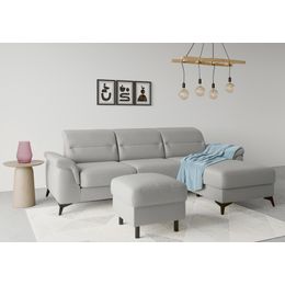 Sit & More Ecksofa SIT & MORE, B:258cm H:85cm T:170cm, grau, 100% Polyester, Wohnzimmer, Sofas, "Sinatra L-Form", mit Recamiere, optional mit