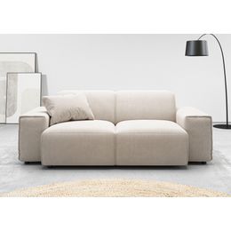 2-Sitzer Andas, B:194cm H:71cm T:101cm, beige, 100% Polyester, Sofas, "Glimminge auch in Breitcord + Feincord + Easy care-Bezug", besondere