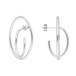 Vivance Damen Paar Ohrstecker "Modern", Silber 925 (Sterlingsilber), silber, Silber 925 (Sterlingsilber), Ohrringe