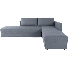 Ecksofa, B:287cm T:229cm, grau, LOOKS by Wolfgang Joop, Struktur (100% Polyester);Feinstruktur (100% Polyester), Wohnzimmer, Sofas, "LooksIII