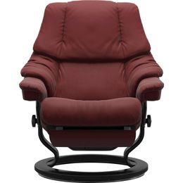 Relaxsessel stressless, B:79cm H:98cm T:78cm, rot, Leder BATICK: BATICK ist ein leicht korrigiertes, durchgefärbtes und genarbtes Möbelleder, bei dem