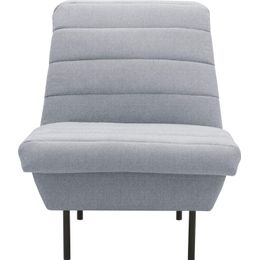 Sessel, B:72cm H:92cm T:103cm, blau, LOOKS by Wolfgang Joop, 70% R-Polyester, 30% Polyester, Sessel, "LOOKS IX", Quersteppung, ohne Armlehnen