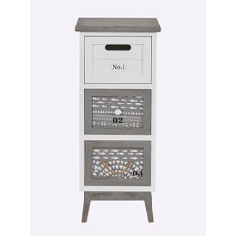 Kommode HEINE HOME, B:30cm H:71cm T:25cm, grau, MDF, Sideboards