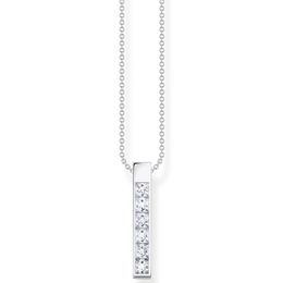 Thomas Sabo Damen Kette mit Anhänger "KE2113-051-14-L45V, KE2113-166-7-L45V, KE2113-643-11-L45V", 45, Silber 925 (recycelt), bunt, Silber 925