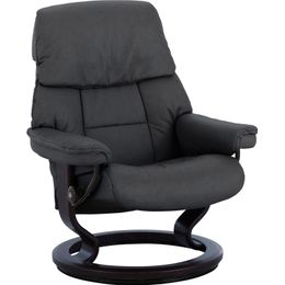 Relaxsessel stressless, B:74cm H:97cm T:74cm, schwarz, Leder BATICK: BATICK ist ein leicht korrigiertes, durchgefärbtes und genarbtes Möbelleder, bei