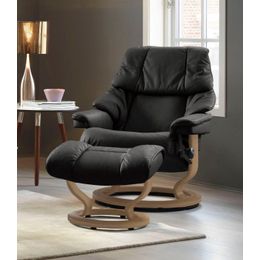 Relaxsessel stressless, B:88cm H:98cm T:78cm, schwarz, Leder BATICK: BATICK ist ein leicht korrigiertes, durchgefärbtes und genarbtes Möbelleder, bei