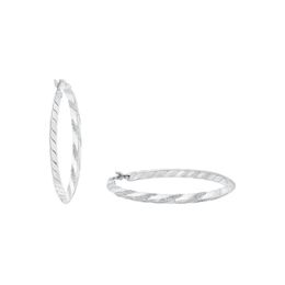 Amor Damen Paar Creolen "2024178", Silber 925 (Sterlingsilber), silber, Silber 925 (Sterlingsilber), Ohrringe