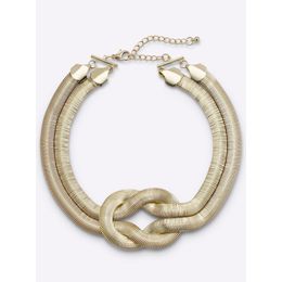 Heine Damen Collier, gold, Metall, Halsketten