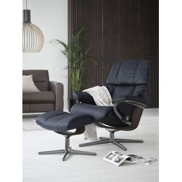 Relaxsessel stressless, B:83cm H:100cm T:76cm, blau, Leder PALOMA: PALOMA ist ein durchgefärbtes Semianilin-Möbelleder mit natürlicher Narbung.,