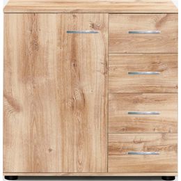 Kombikommode wimex, B:81cm H:83cm T:41cm, braun, Schlafzimmer, Sideboards, "Anna"