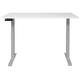 Mäusbacher Schreibtisch MÄUSBACHER, B:120cm, silber, Büro, Tische, "Big System Office", Breite 120 cm, elektrisch höhenverstellbar
