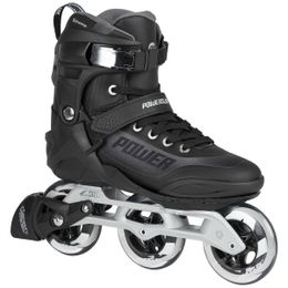 Powerslide Inlineskates "Phuzion Krypton Chrome 100", 44 (bis 100 kg), schwarz, Inlineskates_Rollschuhe