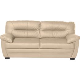 2,5-Sitzer COTTA, B:190cm H:86cm T:90cm, beige, NaturLEDER (echtes Rindsleder);Kunstleder SOFTLUX;Luxus-Kunstleder;Luxus-Microfaser (100% Polyester),