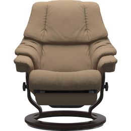 Relaxsessel stressless, B:88cm H:98cm T:77cm, braun, Leder BATICK: BATICK ist ein leicht korrigiertes, durchgefärbtes und genarbtes Möbelleder, bei