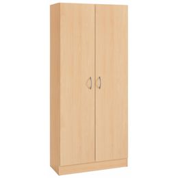 Wiho-K&uuml;chen Mehrzweckschrank WIHO K&Uuml;CHEN, B:80cm H:180cm T:35cm, braun, K&uuml;che, Schr&auml;nke, "Kiel", Typ 3
