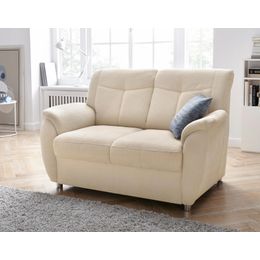 Sit & More 2-Sitzer SIT & MORE, B:140cm H:91cm T:90cm, beige, Struktur (100% Polyester);Luxus-Microfaser ALTARA NUBUCK (100% Polyester), Sofas, "Sonoma", mit