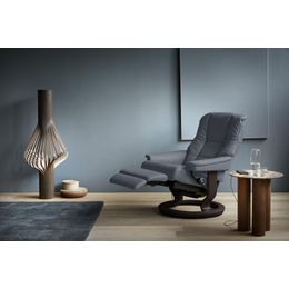 Relaxsessel stressless, B:88cm H:102cm T:76cm, blau, Leder BATICK: BATICK ist ein leicht korrigiertes, durchgefärbtes und genarbtes Möbelleder, bei
